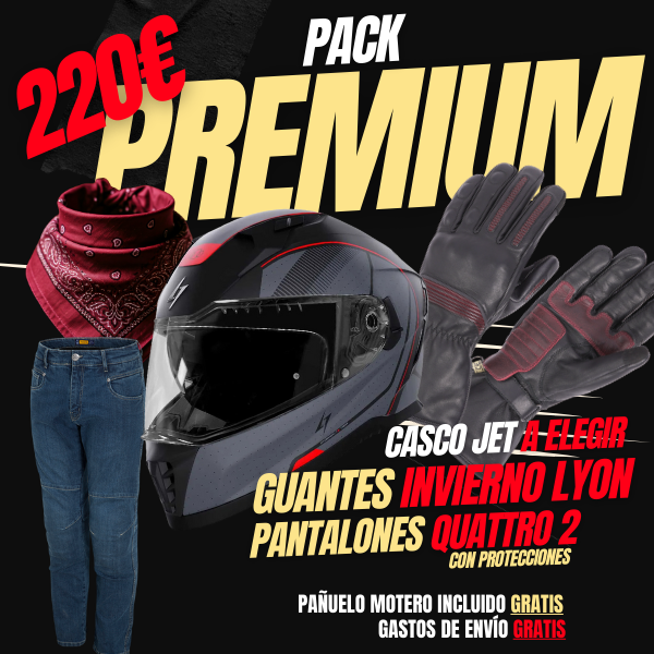 PACK AHORRO PREMIUM INTEGRAL - Wolf Totem Custom - Ropa y equipación para todos los moteros